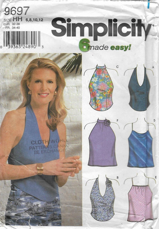 Budget Patterns. C85 SIMPLICITY 9697: EASY 2 SEW TOPS SIZE 6-12