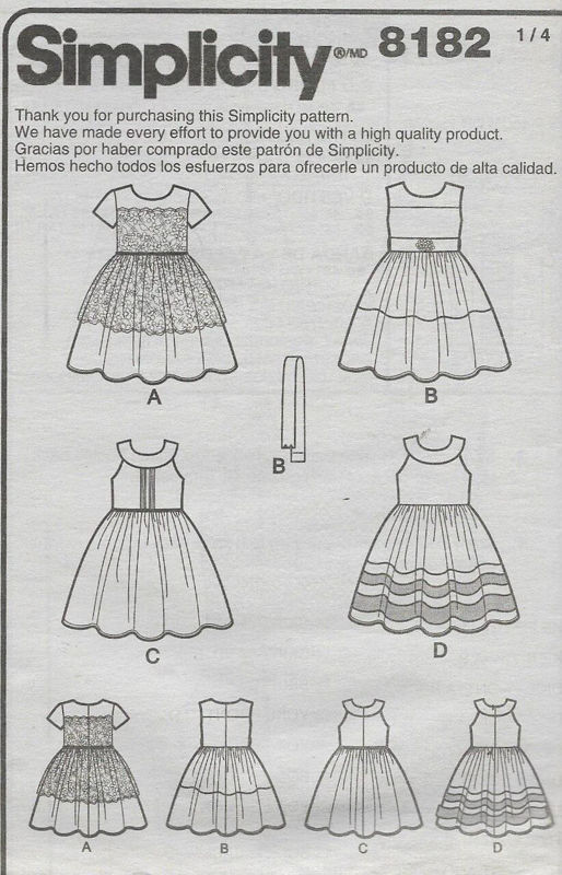 Budget Patterns. 69 SIMPLICITY 8182: GIRL'S DRESS SIZE 3-8