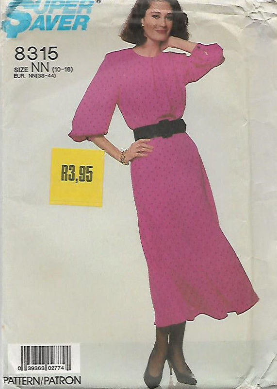 Budget Patterns. A1 SIMPLICITY 8315: DRESS SIZE 10-16
