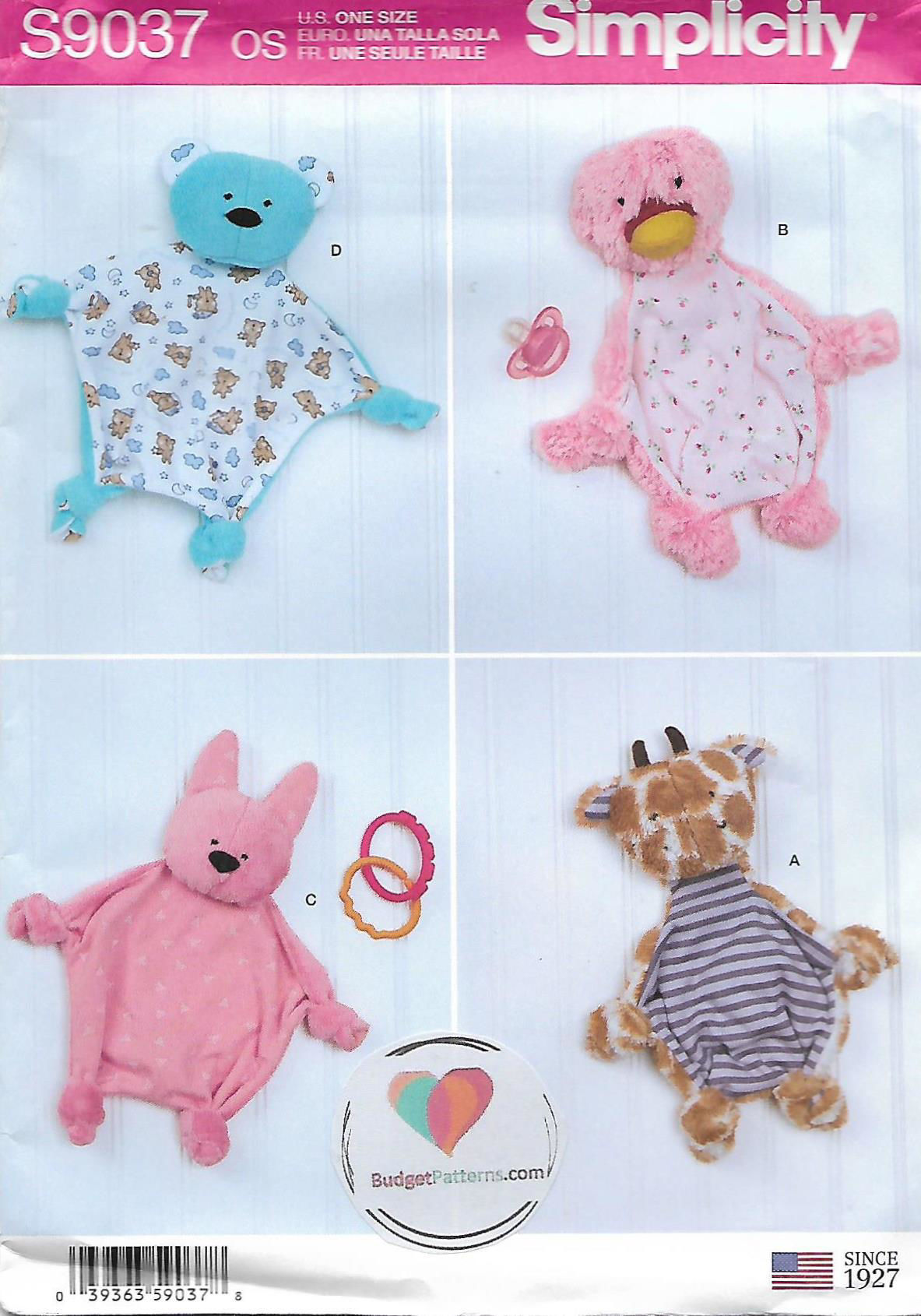 Budget Patterns. 93 SIMPLICITY S9037: BABY SENSORY BLANKETS