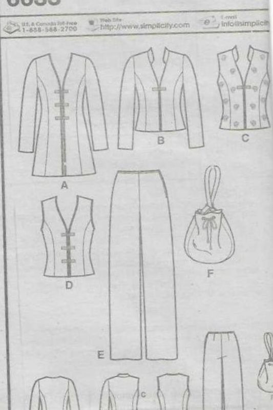 Budget Patterns. B54 NEW LOOK 6633: MIX & MATCH SIZE 8-18