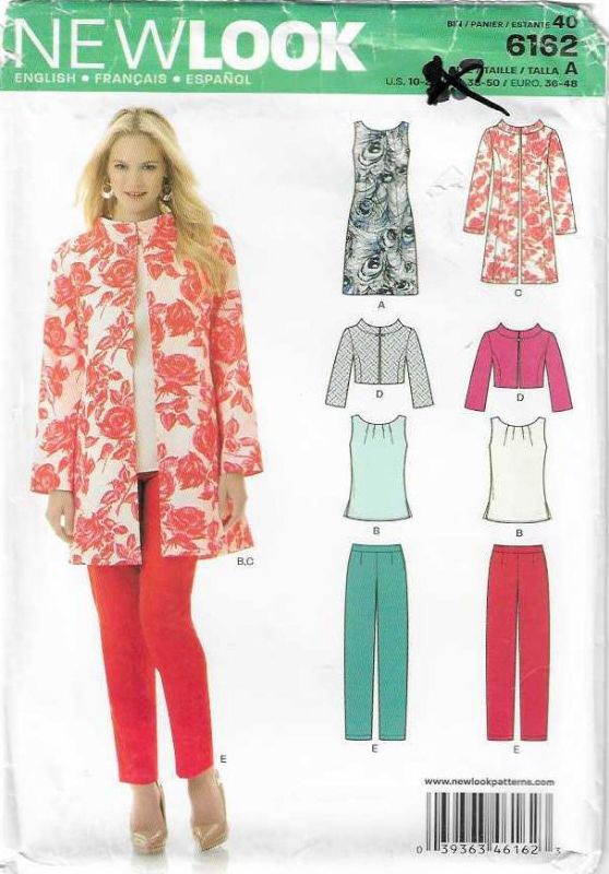Budget Patterns. A74 NEW LOOK 6162: MIX & MATCH SIZE 10-22